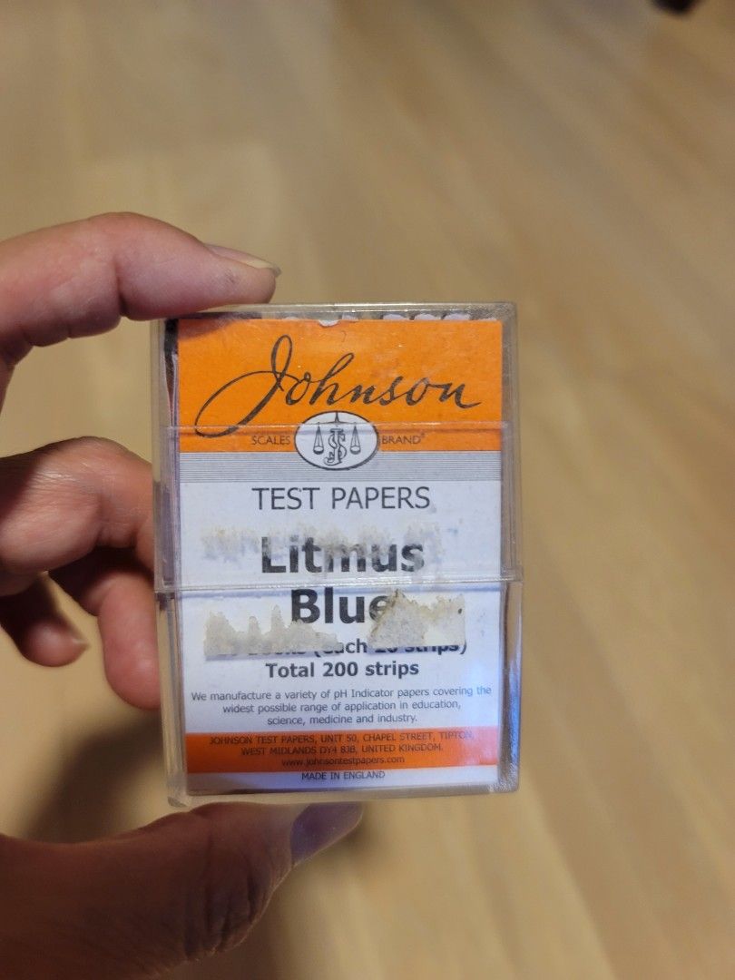 Litmus Blue paper, Health & Nutrition, Medical Supplies & Tools on ...