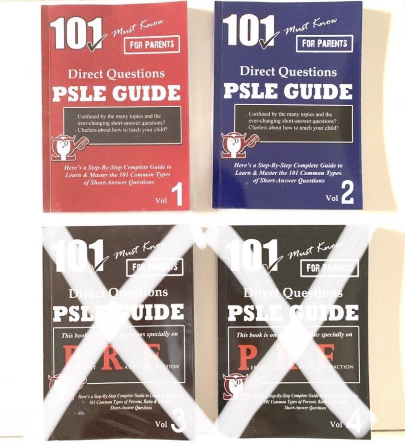 LOB Maths - 101 Direct Questions PSLE Guide (Volume 1-2) +freebie ...