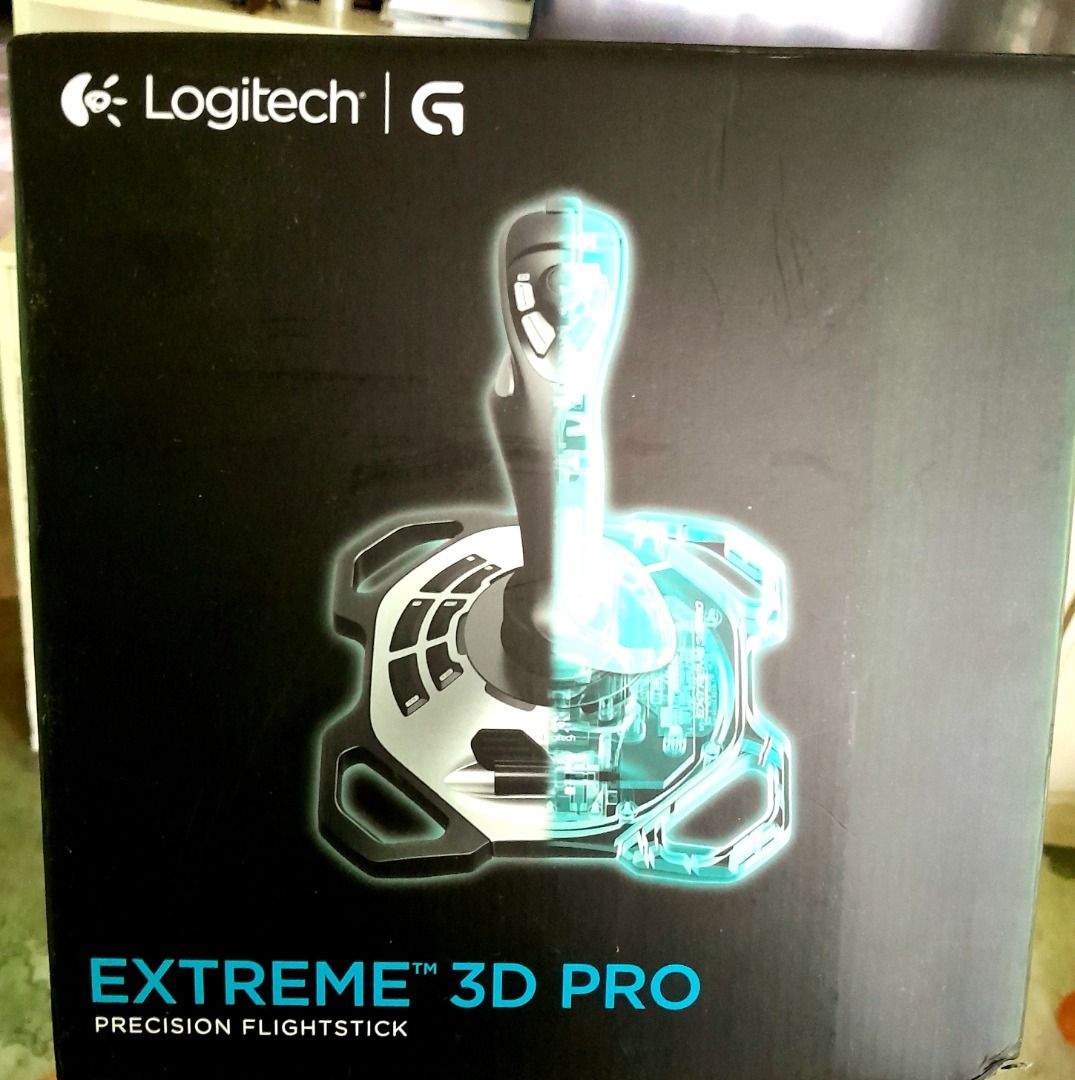 LOGITECH Extreme 3D Pro Precision Flightstick, Video Gaming, Gaming ...