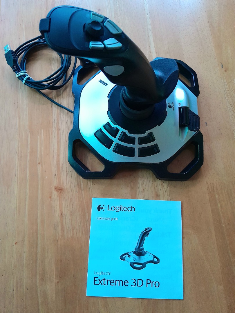 LOGITECH Extreme 3D Pro Precision Flightstick, Video Gaming, Gaming ...