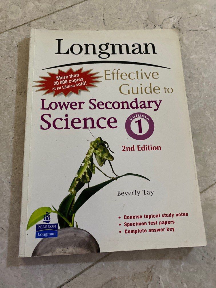 Longman Lower Sec science vol 1, Hobbies & Toys, Books & Magazines ...
