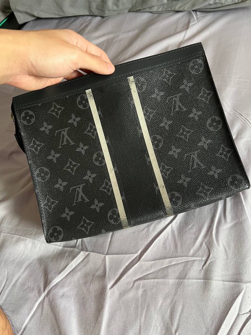 Louis Vuitton x Fragment Clutch, Men's Fashion, Bags, Belt bags ...