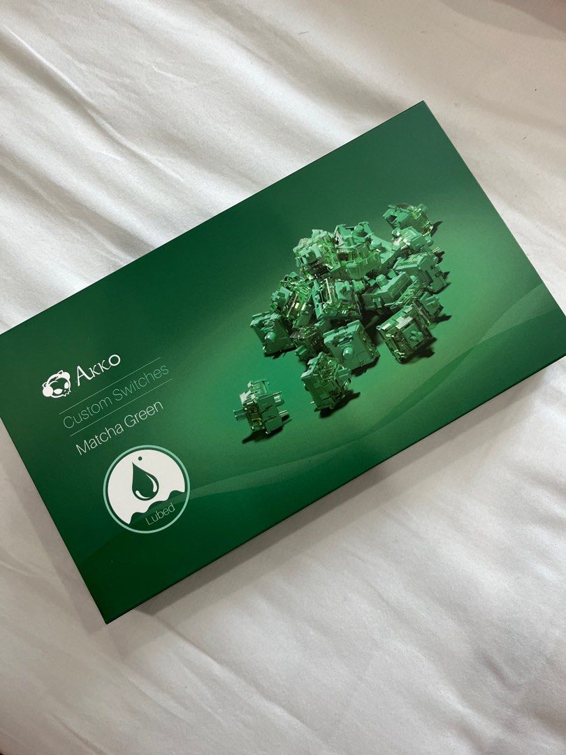 LUBED Akko CS Matcha Green Linear Linear Switches, Computers & Tech ...