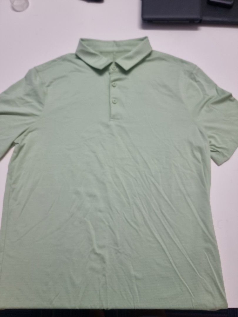 LULULEMON Green Evolution Polo Shirt, Men's Fashion, Tops & Sets ...
