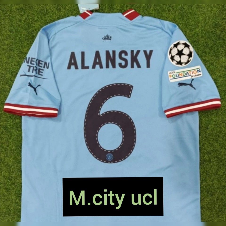 Manchester city home 22/23+ 2 ucl patches, Men's Fashion, Activewear on ...