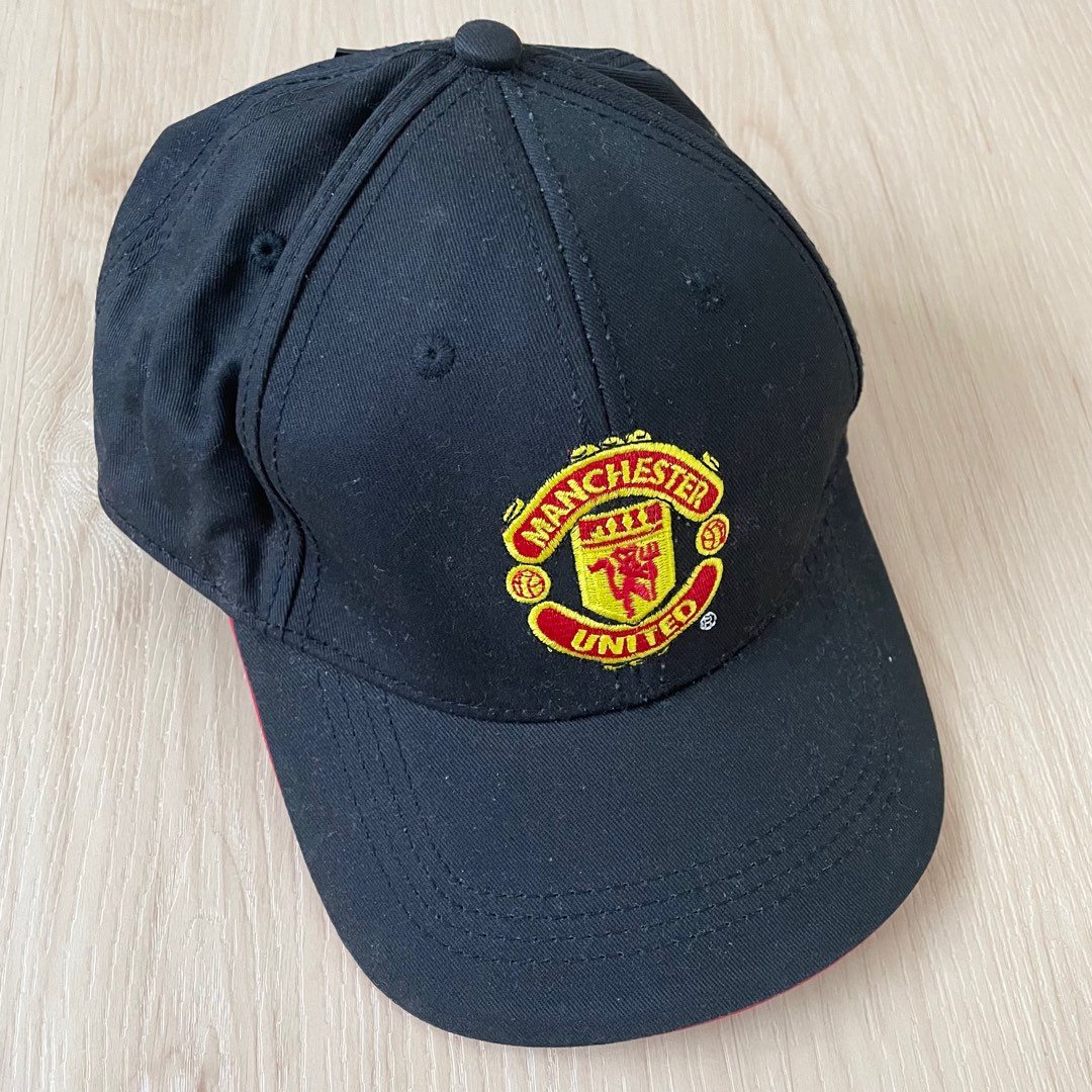 Manchester United Man U cap hat male black red yellow official ...