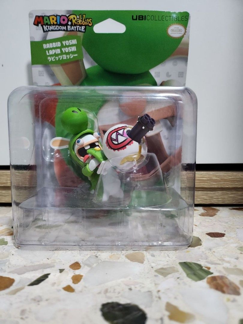 Mario Rabbids Kingdom Battle Mario Lugi Yoshi rabbid ubi collectibles ...