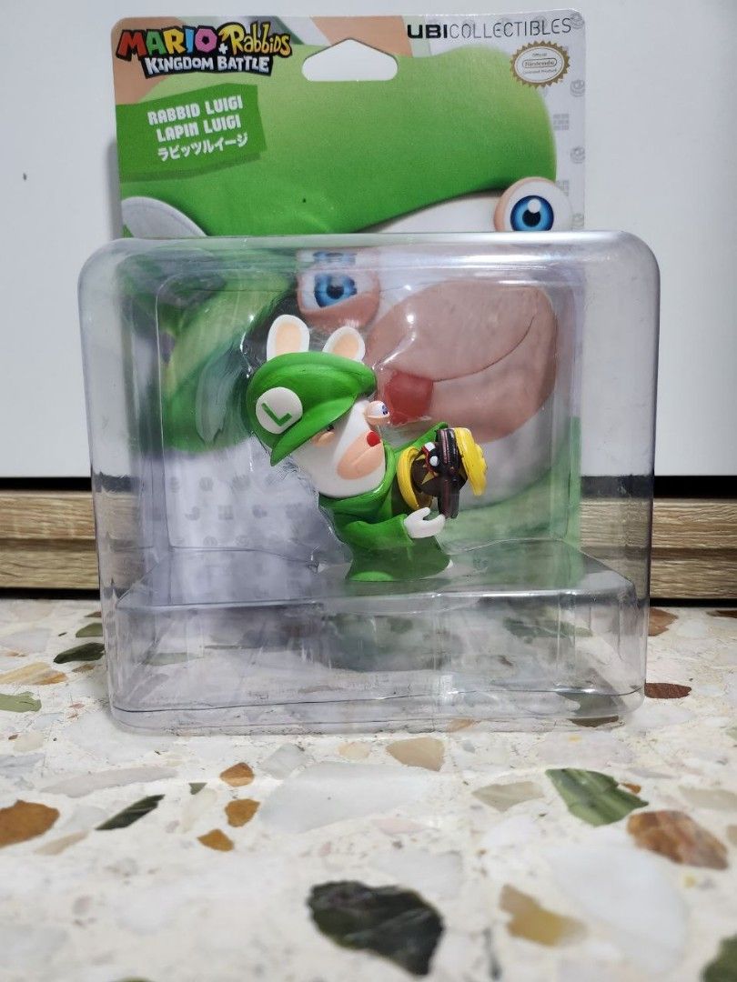 Mario Rabbids Kingdom Battle Mario Lugi Yoshi rabbid ubi collectibles ...