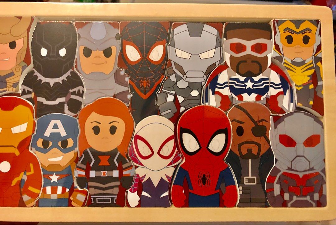 Marvel wooden toys Character puzzle, Hobbies & Toys, Toys & Games on ...