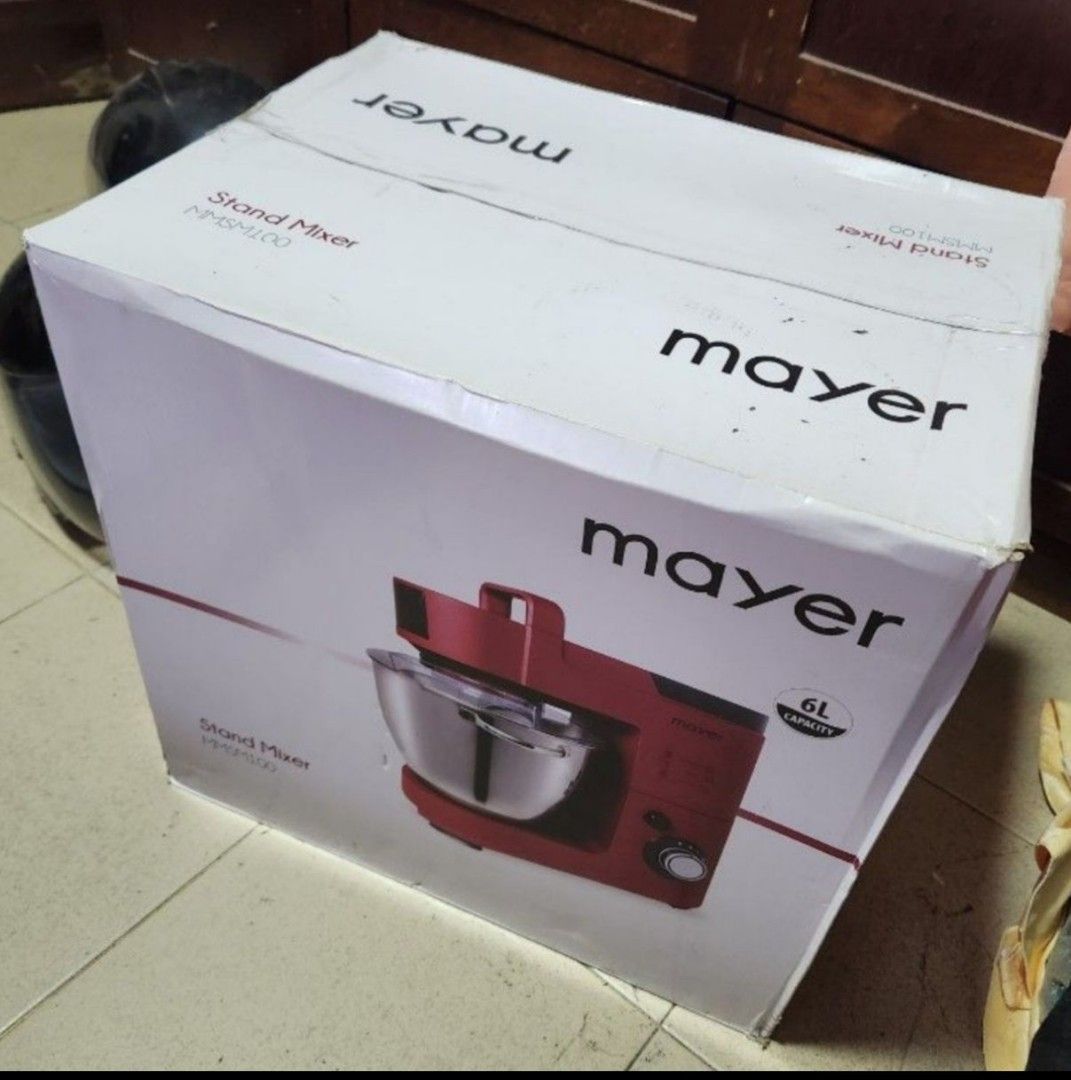 Mayer 6L Stand Mixer Matte Red MMSM100 (BNIB), TV & Home Appliances ...