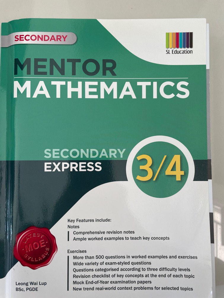 Mentor Mathematics sec3E/4E (with ans key), Hobbies & Toys, Books ...