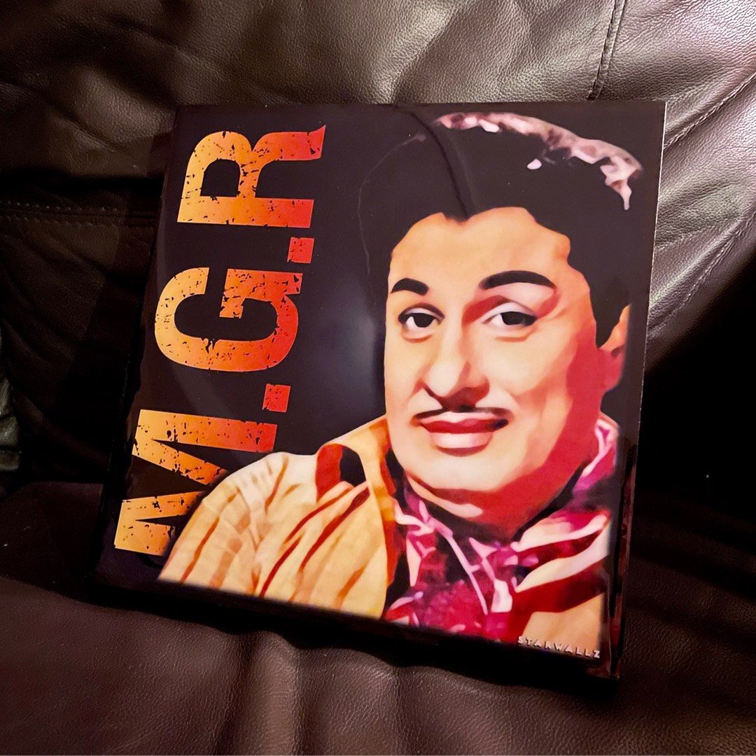 MGR : Motivational Tamil movie stars Pop Art Poster Frame, Furniture ...
