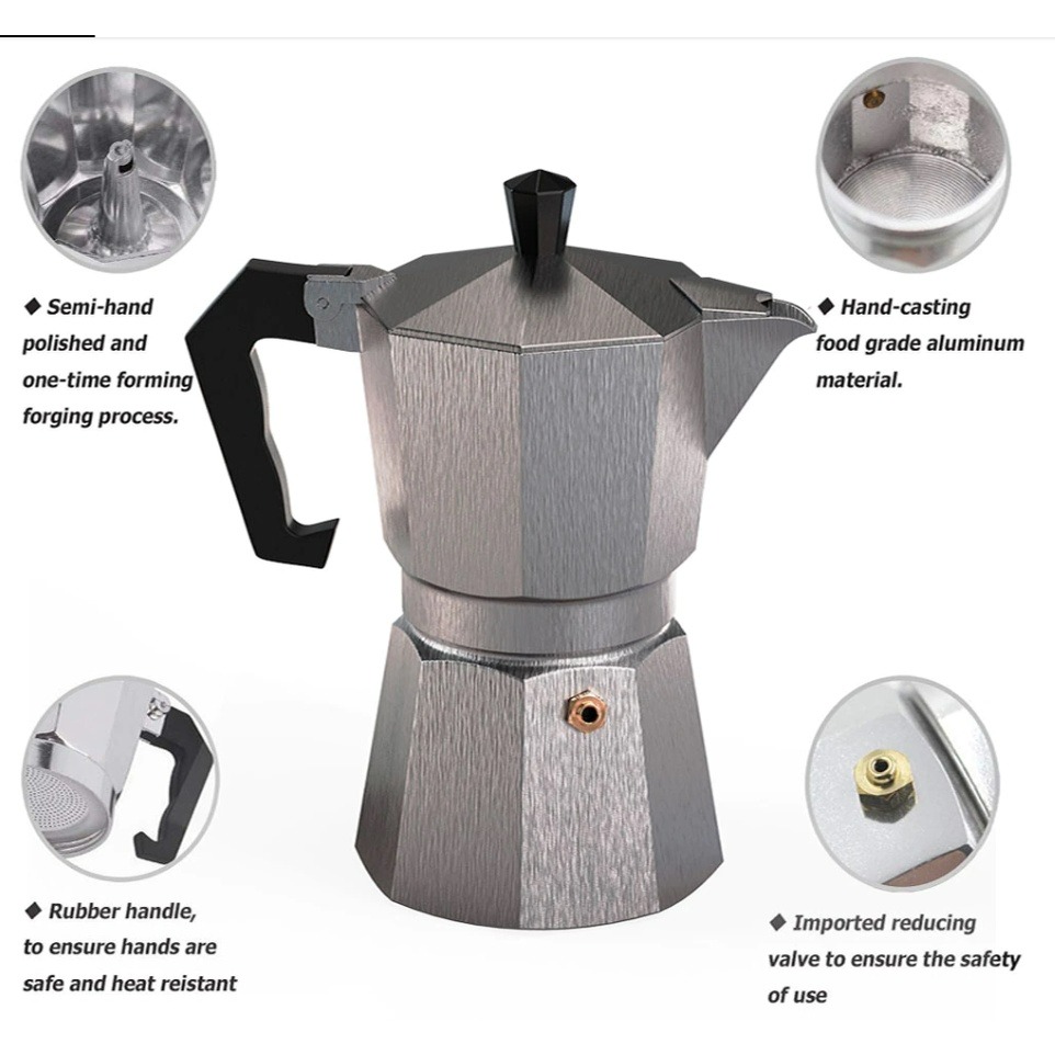 Moka Pot Italian Coffee Maker, TV & Home Appliances, Kitchen Appliances ...