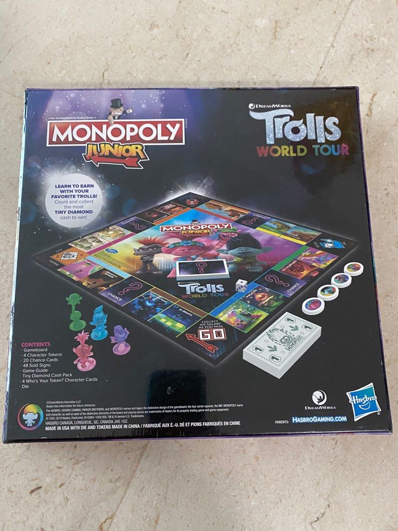 Monopoly - Trolls version - brand new, Hobbies & Toys, Toys & Games on ...