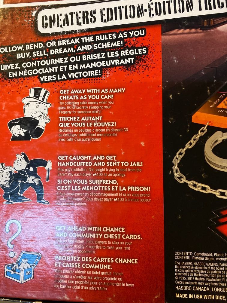 Monopoly (cheater version), Hobbies & Toys, Toys & Games on Carousell