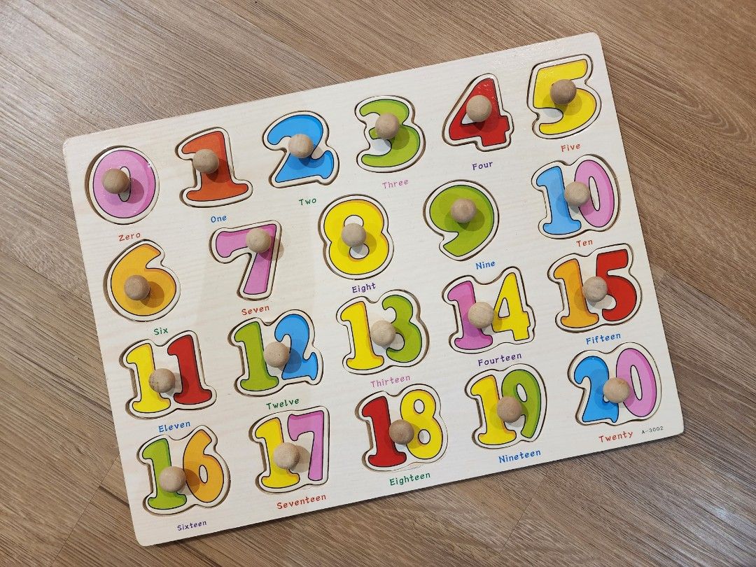 Montessori Numbers Play Board, Babies & Kids, Infant Playtime on Carousell