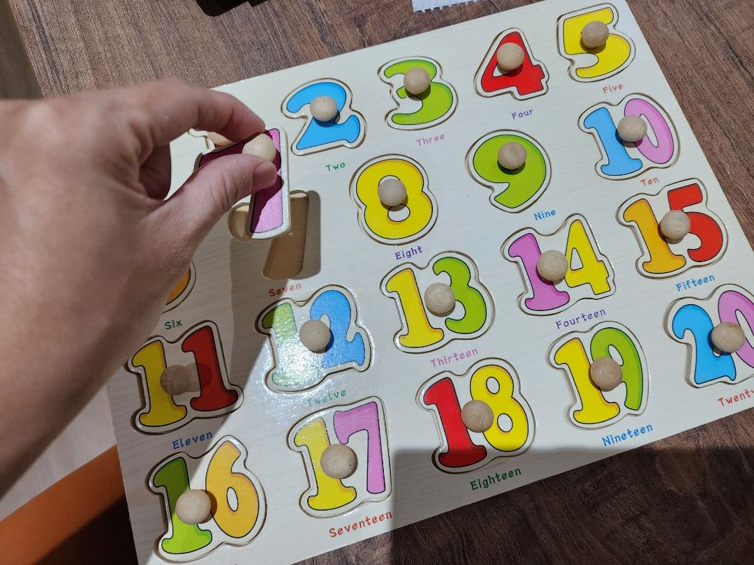 Montessori Numbers Play Board, Babies & Kids, Infant Playtime on Carousell