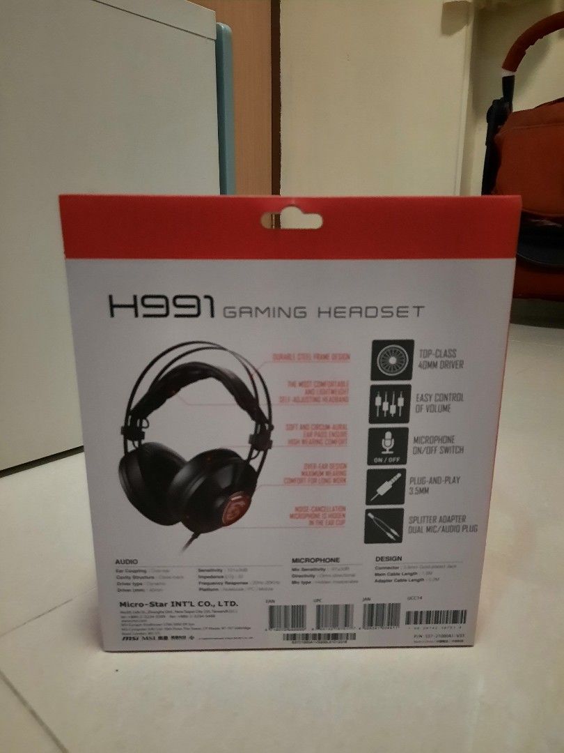 MSi Headset H991, Audio, Headphones & Headsets on Carousell