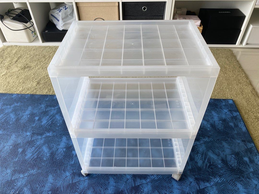 MUJI PP stocker with wheel, Furniture & Home Living, Furniture, Shelves ...