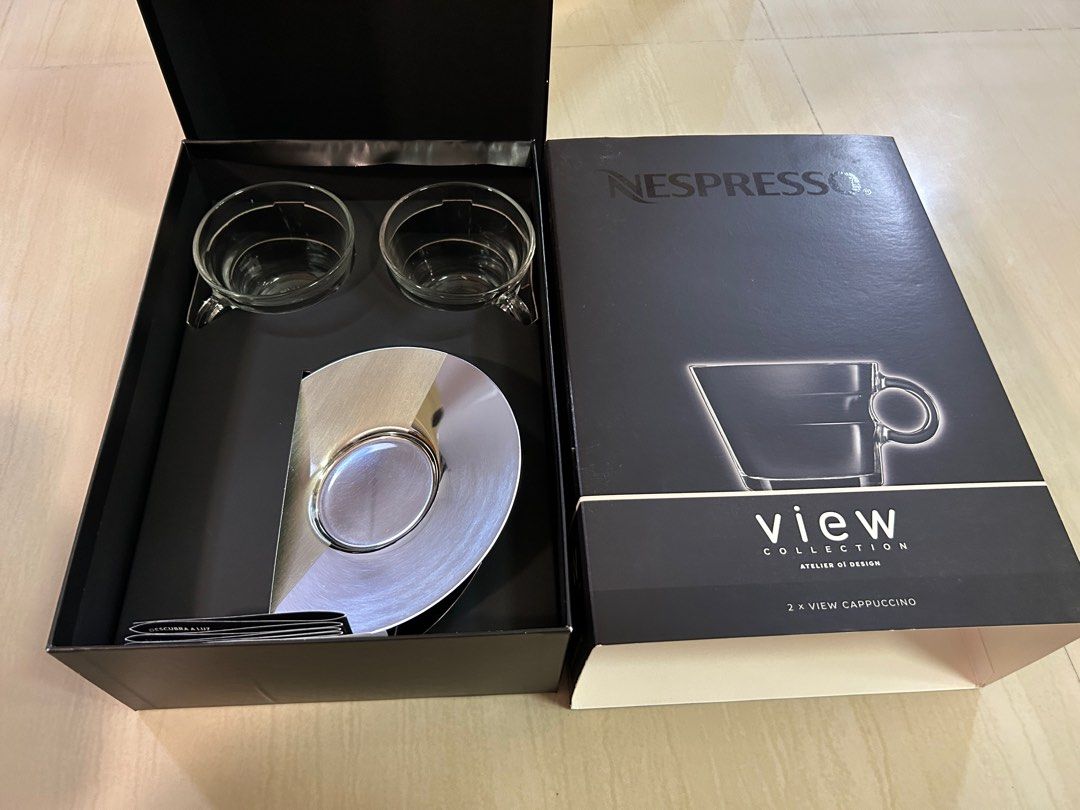 Nespresso View Collection 2x Coffee Cups And Saucer Furniture And Home
