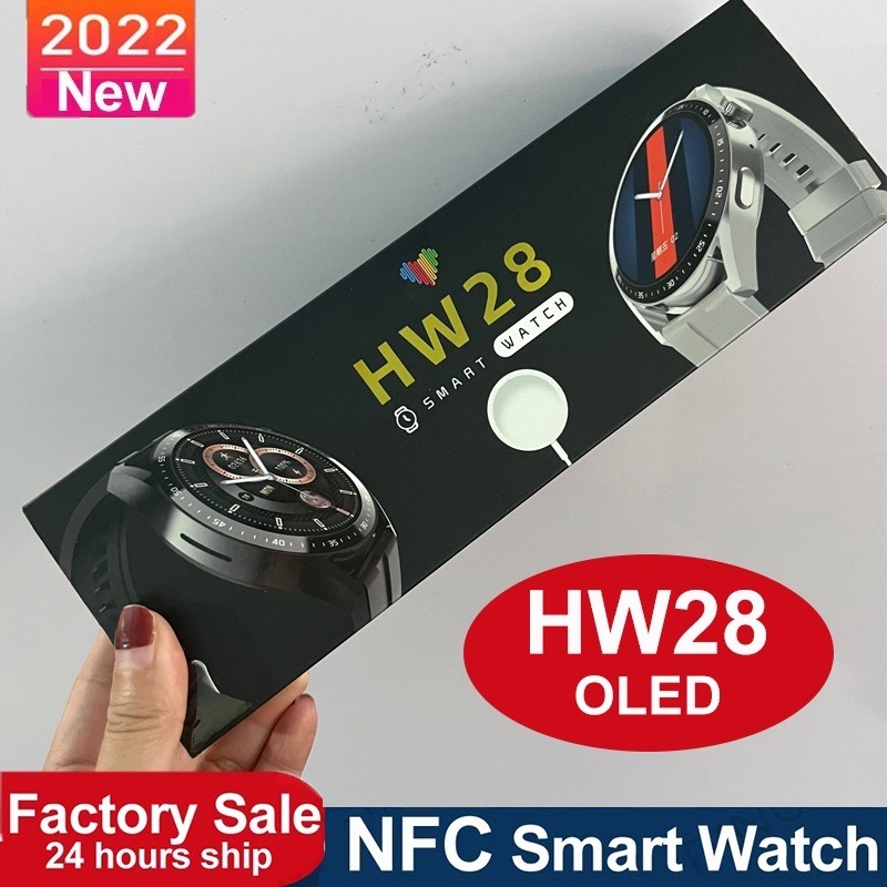 New SmartWatch HW28 NFC 1.39 Inch HD Screen Voice Assistant Bluetooth ...