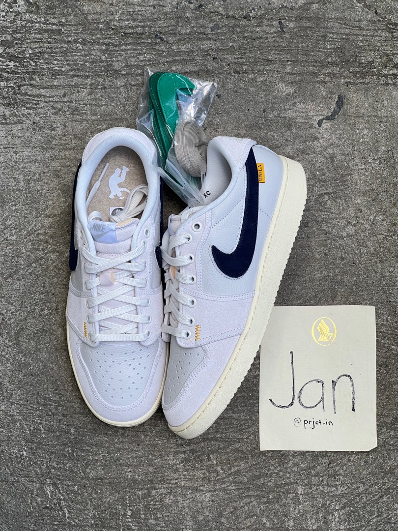Nike Air Jordan 1 Union Ajko Sail Leather, Men's Fashion, Footwear ...