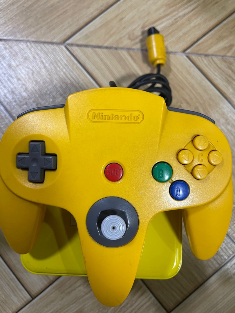 Nintendo 64 Yellow Controller NUS-005 Untested, Video Gaming, Gaming ...