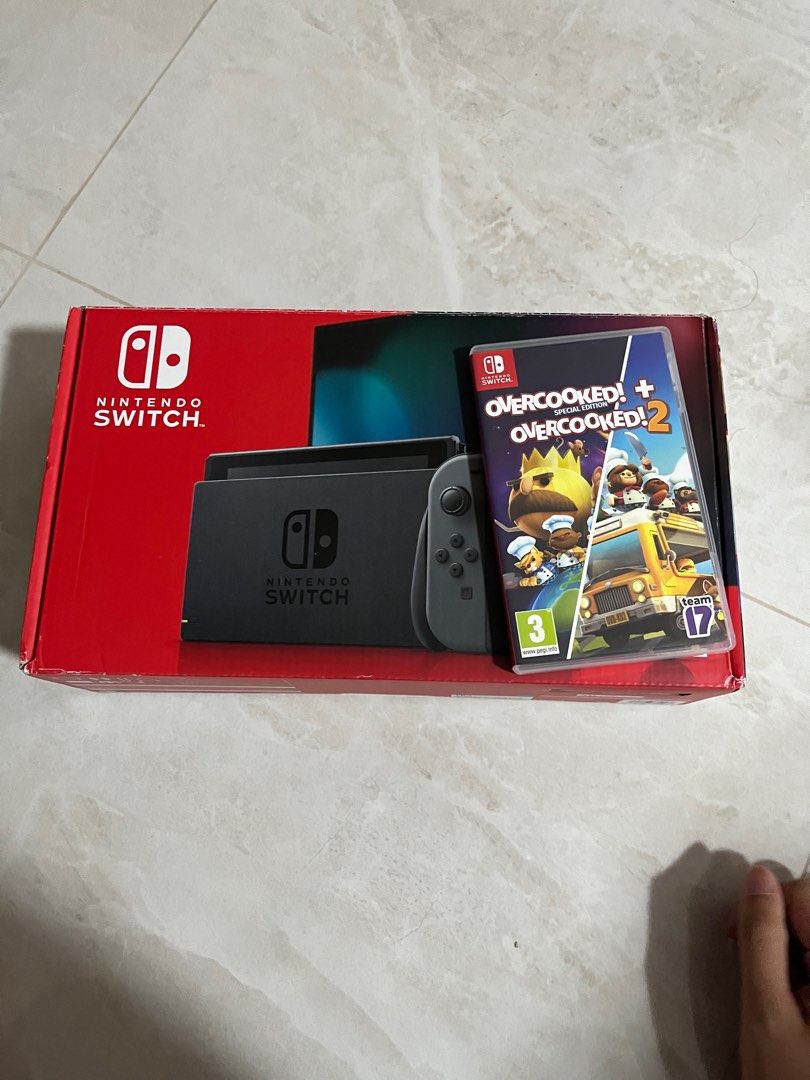 Nintendo Switch Gen 2 with overcooked, Video Gaming, Video Game ...