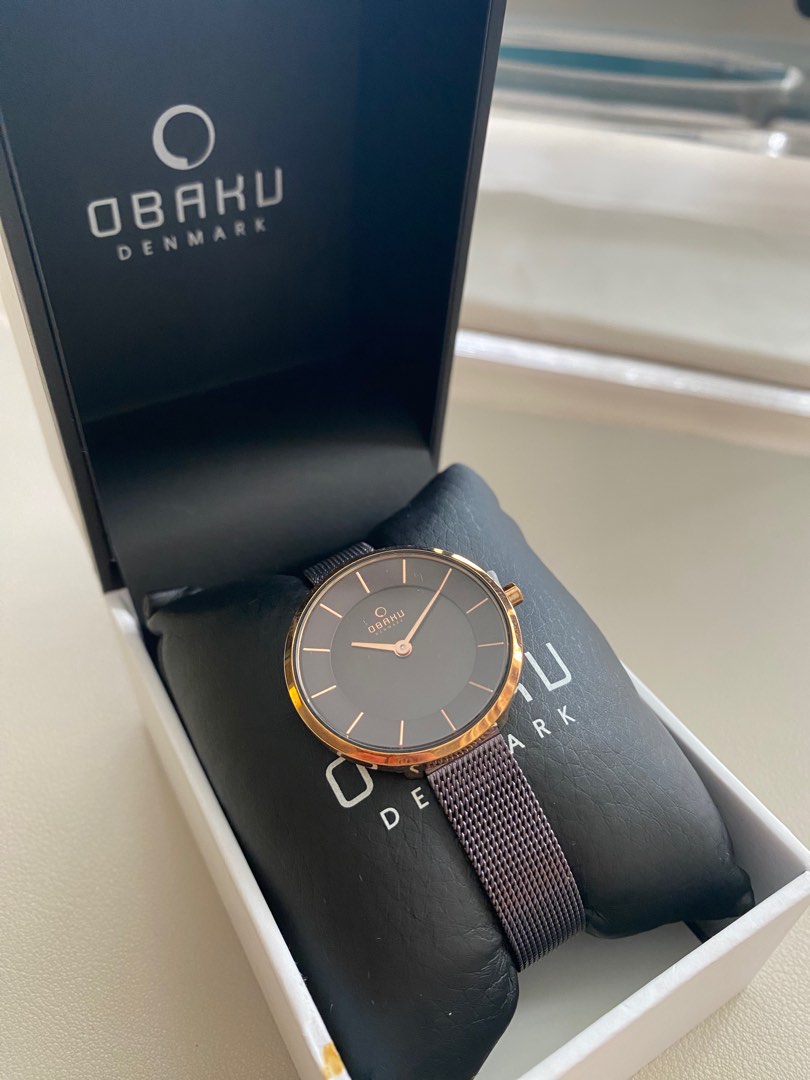 Obaku Watch Denmark Merian in Walnut , Luxury, Watches on Carousell