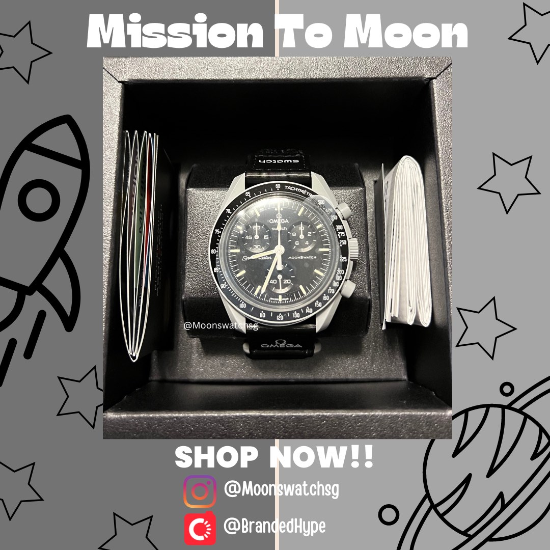 Omega Swatch MoonSwatch Moon Brand New with Receipt, Luxury, Watches on ...