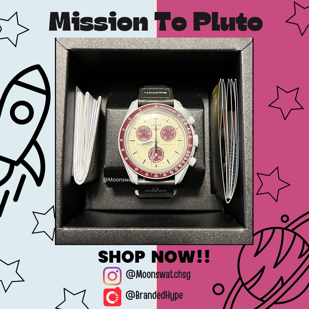 Omega Swatch MoonSwatch Pluto Brand New with Receipt, Luxury, Watches ...