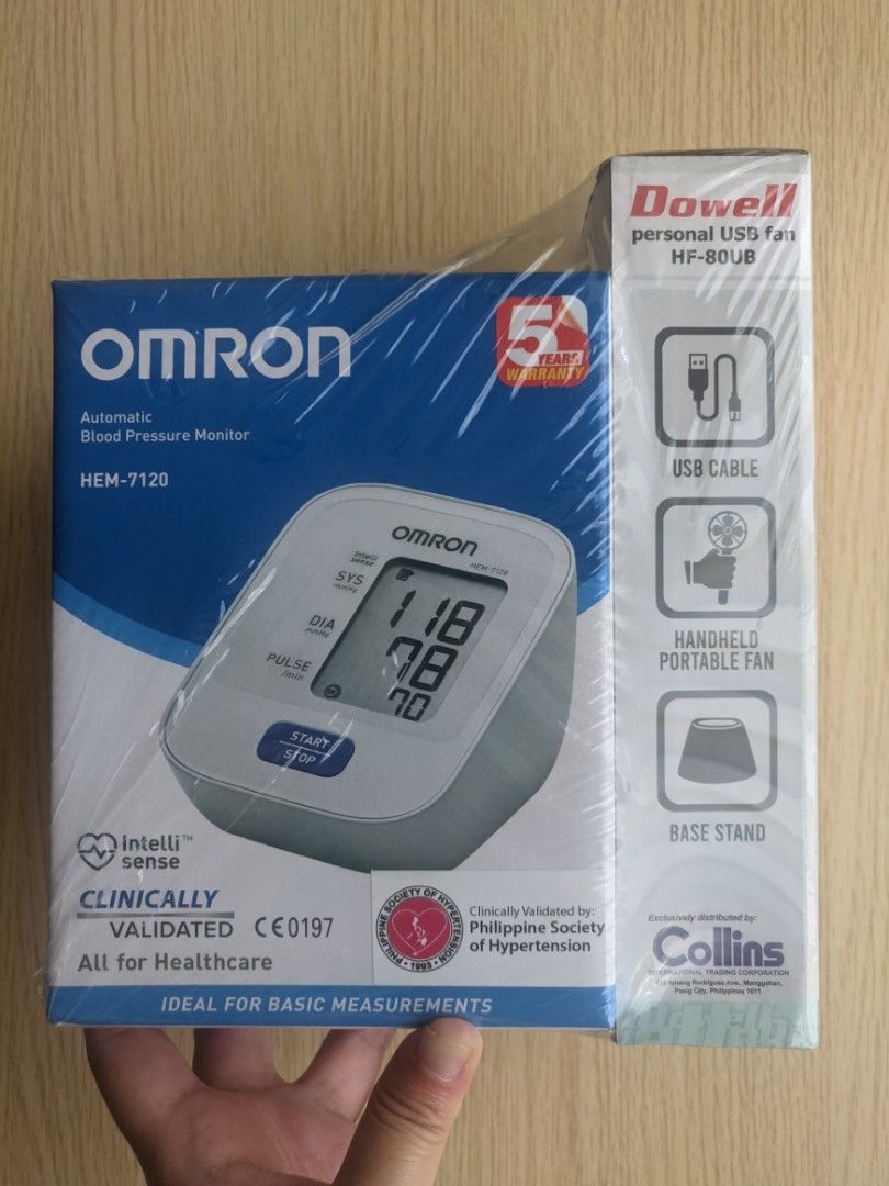 Omron Automatic Blood Pressure Monitor, Health & Nutrition, Health ...