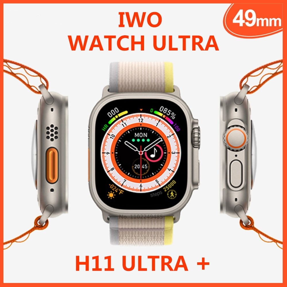 Original H11 Ultra+ Compass 49mm IWO Series 8 NFC IP68 Waterproof ...