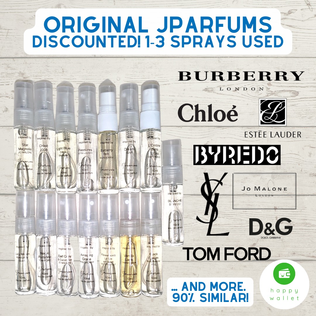 ORIGINAL JParfumes Dupe OIL-BASED Inspired Perfumes (Chloe, Jo Malone, Byredo, Burberry, YSL ...
