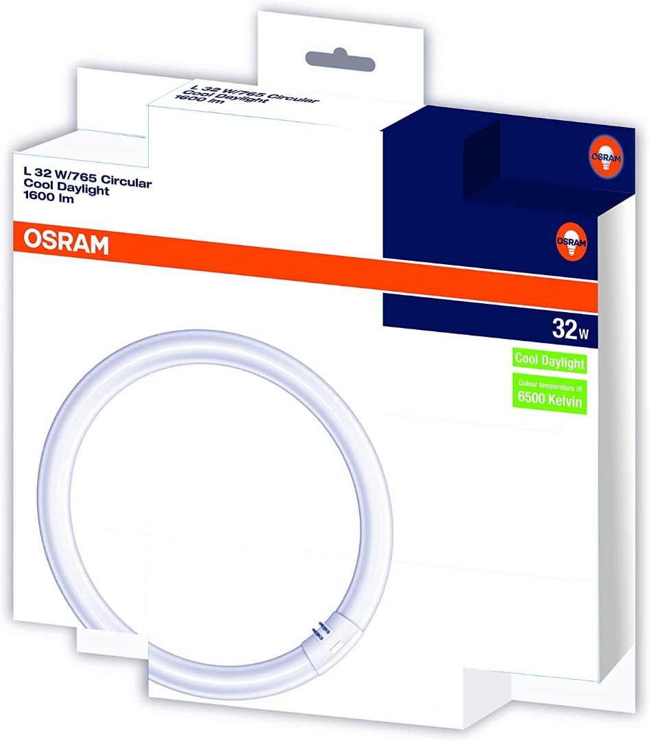 Osram Circular Fluorescent Lamp 32W/765, Furniture & Home Living ...