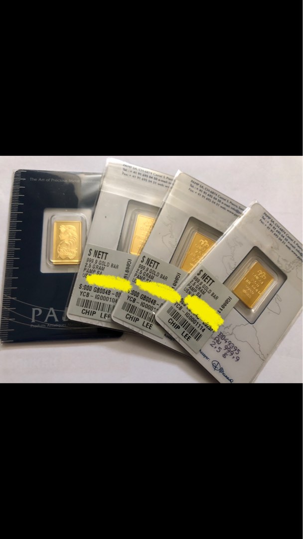 Pamp Suisse 2.5g 999.9 24 karat pure gold bar from Switzerland, Hobbies & Toys, Memorabilia ...