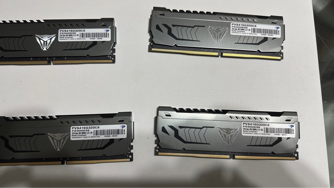 Patriot Viper Steel 3200mhz DDR4 16gb x 4 sticks, Computers & Tech ...