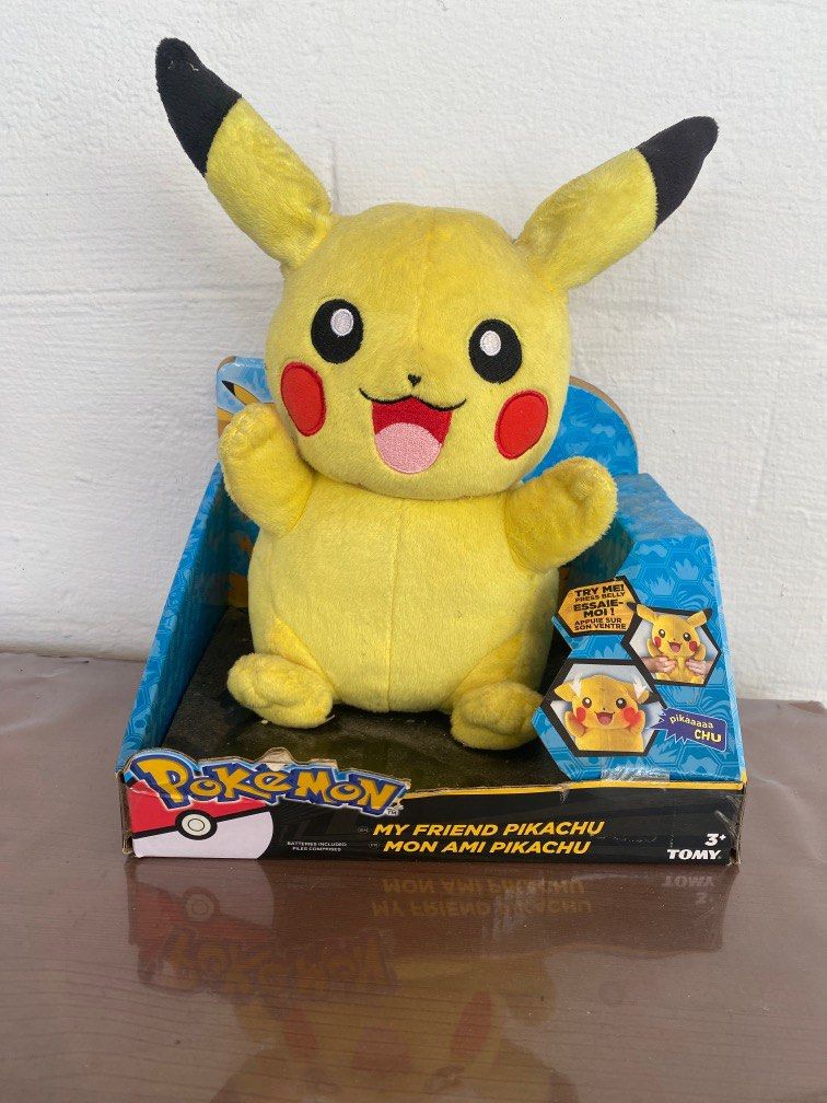Pikachu Soft Toy that can talk and laugh, Hobbies & Toys, Toys & Games ...