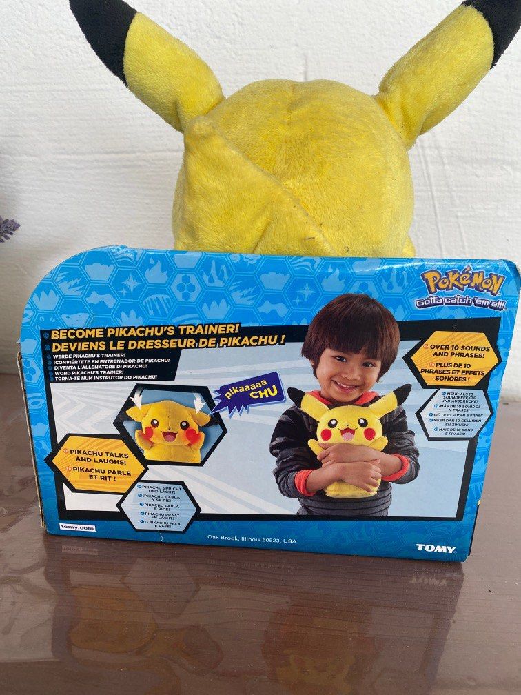 Pikachu Soft Toy that can talk and laugh, Hobbies & Toys, Toys & Games ...