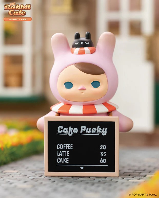 Popmart Pucky Rabbit Cafe, Hobbies & Toys, Toys & Games on Carousell