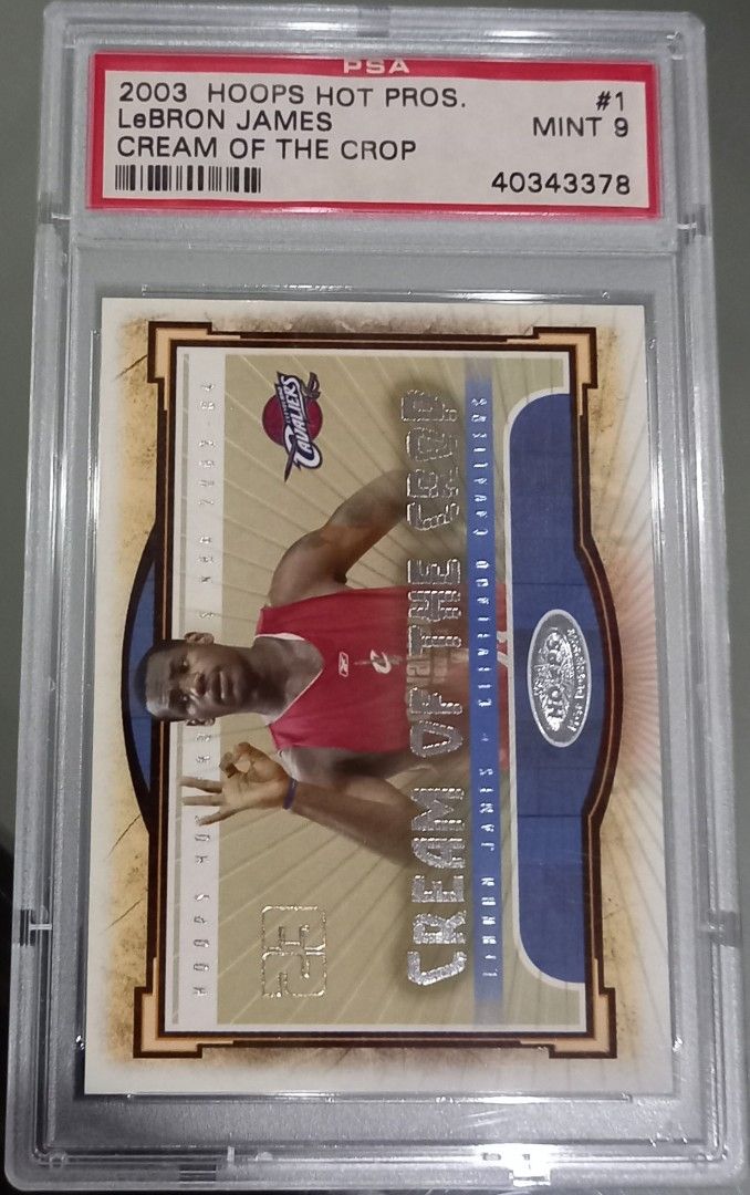 PSA 9 Lebron James Hoops Cream of the Crop Rookie Card NBA Cards on ...
