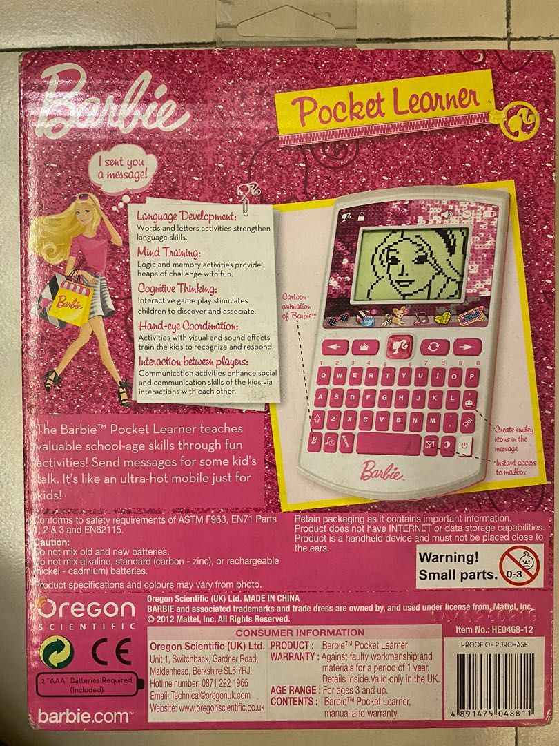 Rare BARBIE OREGON pad with box, Hobbies & Toys, Toys & Games on Carousell
