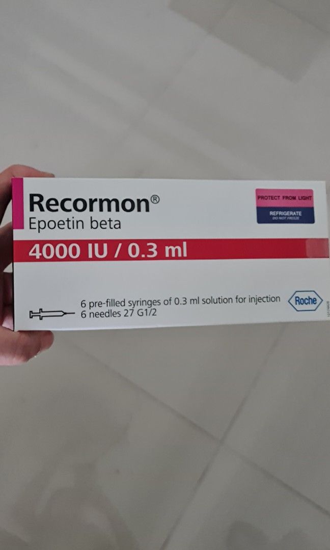 Recormon (Epoetin Beta) 4000/0.3ml, Health & Nutrition, Medical ...