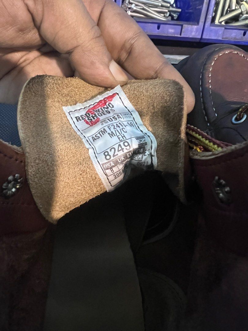 Red wing 8249 steel toe work boots, Men's Fashion, Footwear, Boots on ...