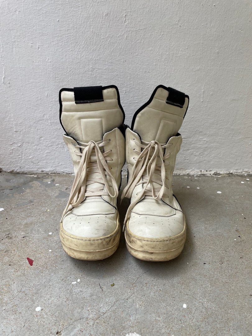 Rick Owens Geobaskets, Men's Fashion, Footwear, Sneakers on Carousell