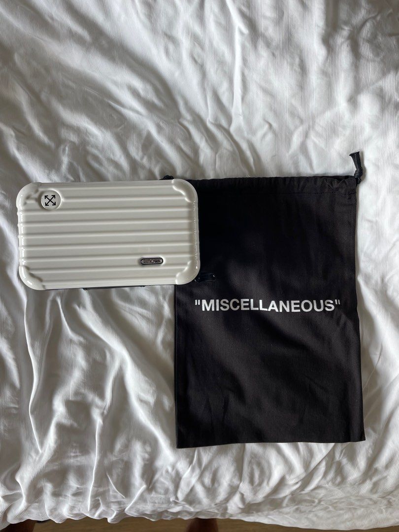 Rimowa off white limited edition mini case, Luxury, Bags & Wallets on ...