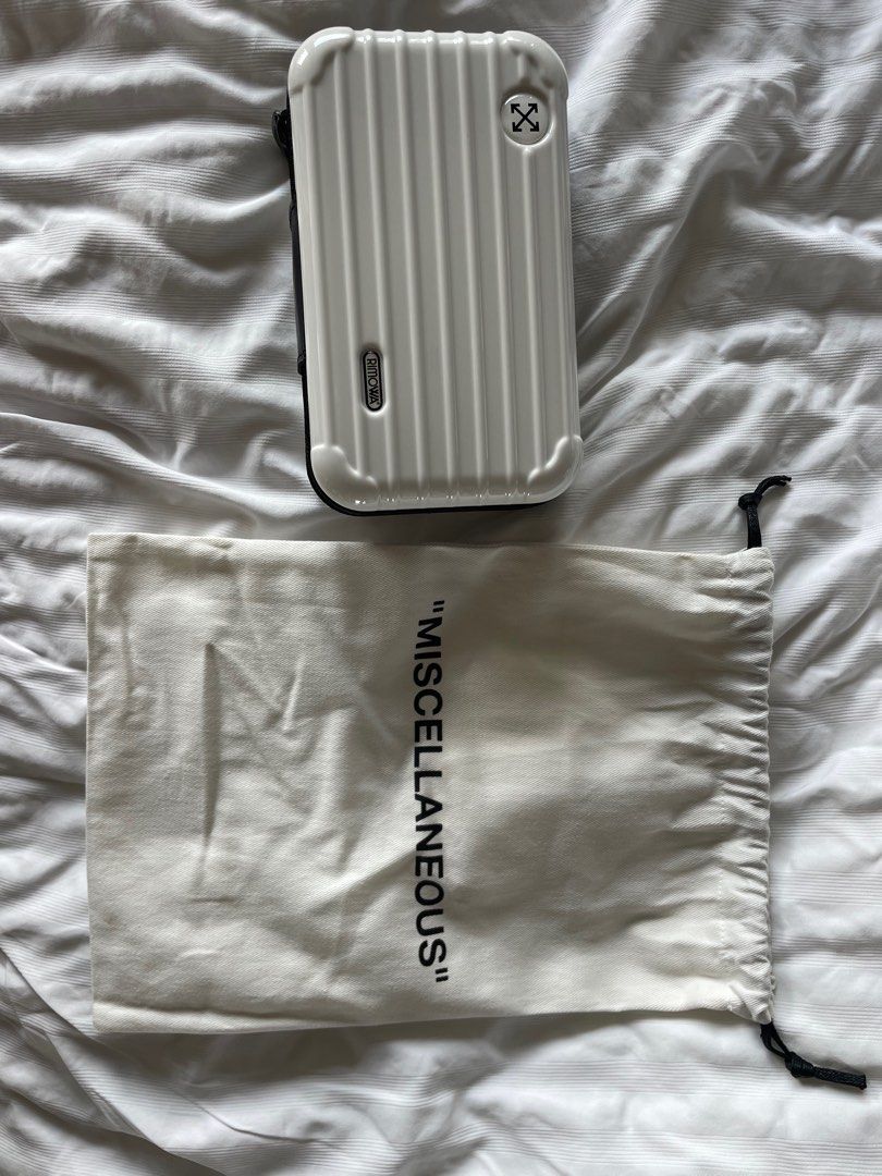 Rimowa off white limited edition mini case, Luxury, Bags & Wallets on ...