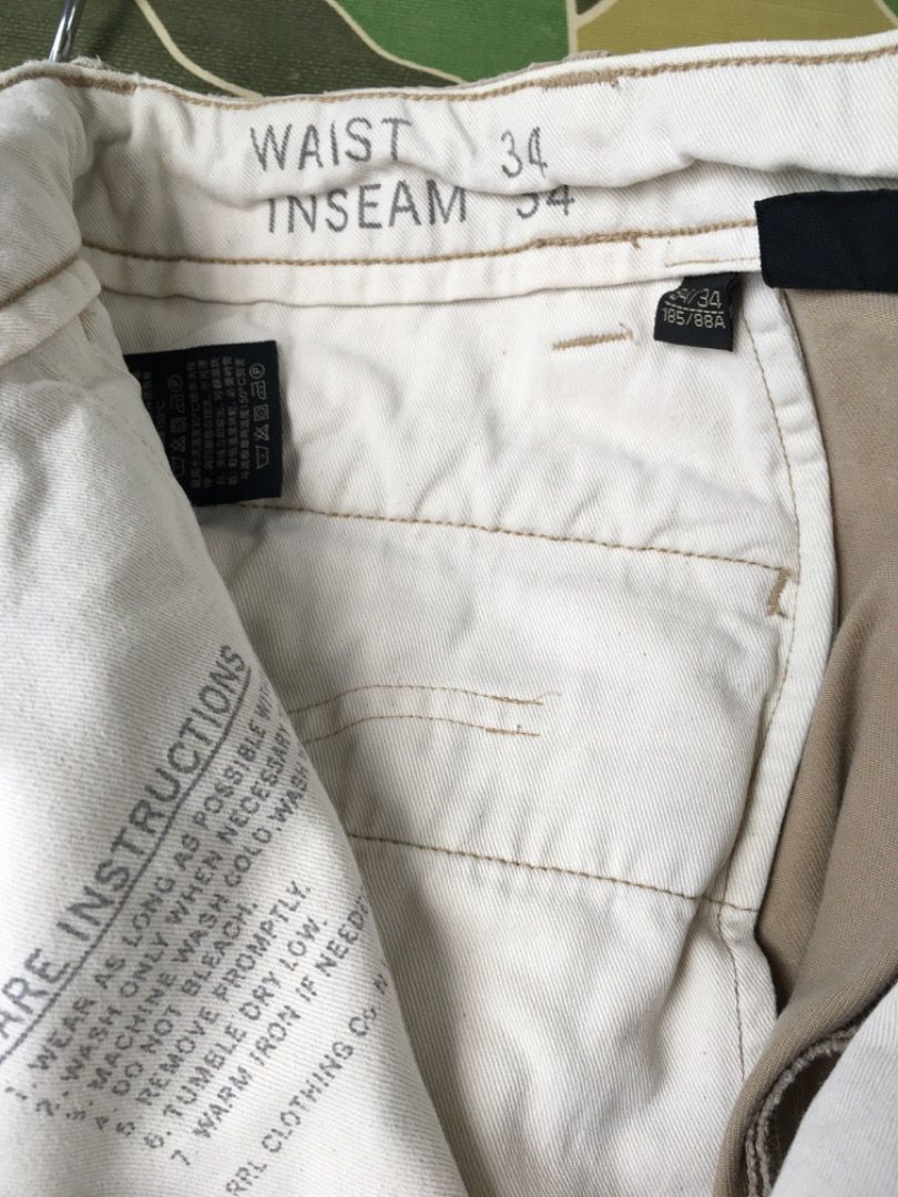 RRL Double RL Officers Field Chino (size 34/34) US ARMY, 男裝, 褲＆半截裙, Chino褲 - Carousell
