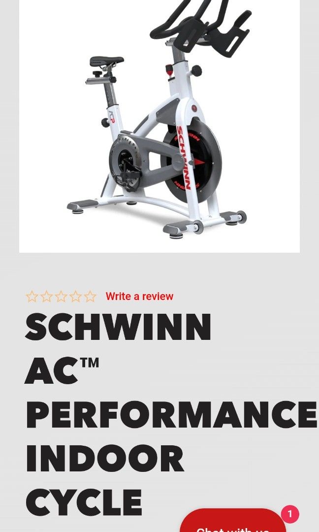 Schwinn AC Performance Spin Bike, Sports Equipment, Exercise & Fitness ...