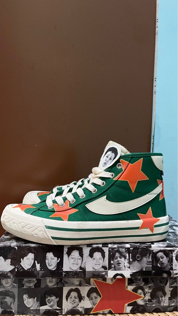 SECOND SEPATU COMPASS X BOY PABLO RETROGRADE HIGH GREEN, Fesyen Pria ...